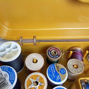 Vintage | Office | Vintage 7s Wilson Yellow Plastic Thread Pools Sewing ...